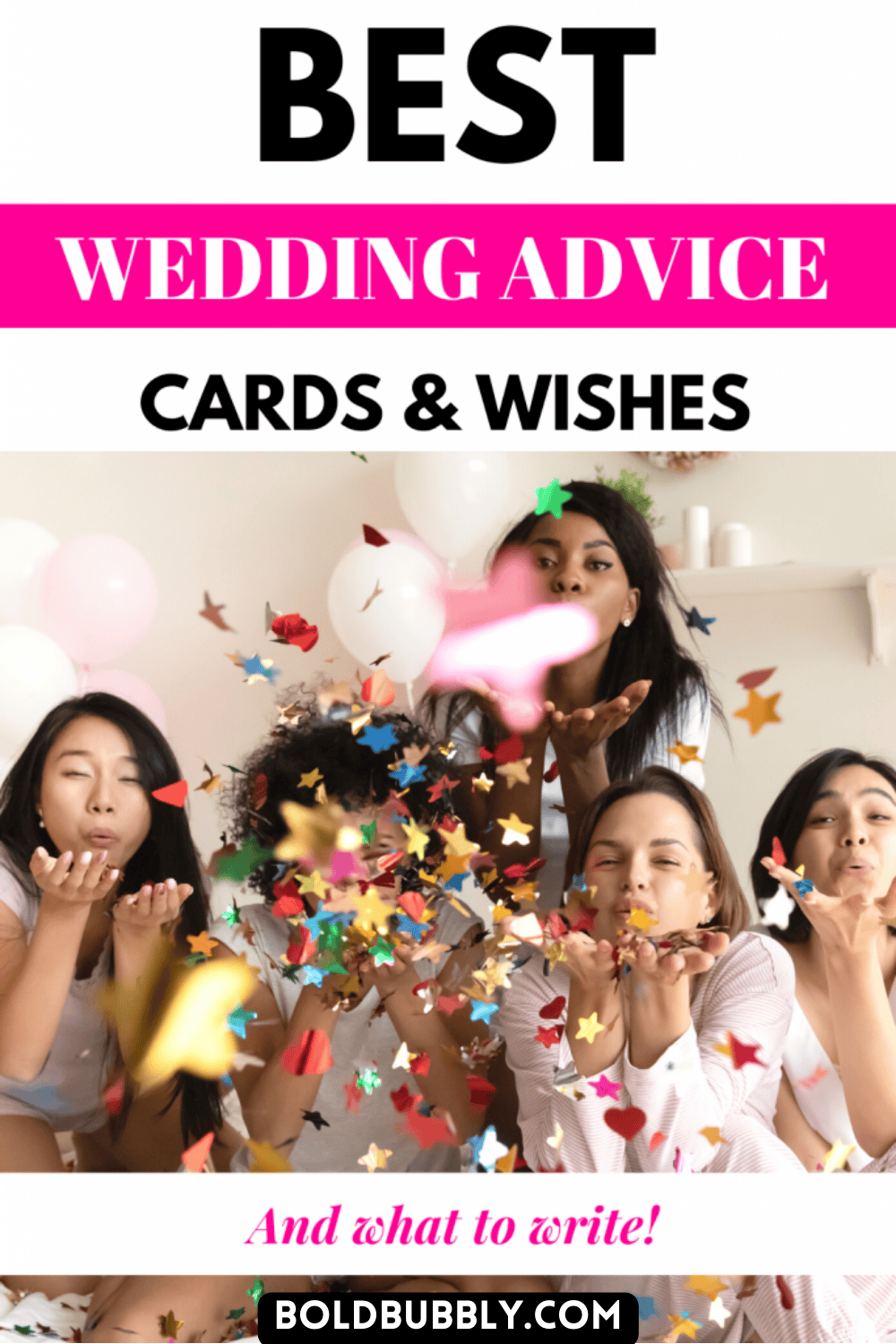 Free Printable Wedding Advice Cards and What To Write - Bold & Bubbly