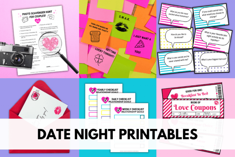 Best Free Date Night Printables To Spice Up Date Night Bold And Bubbly