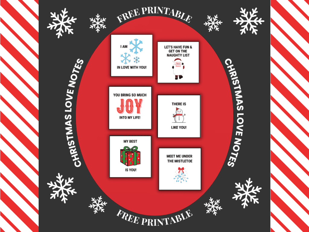 25 Days Of Christmas Love Notes For Him and Her - Bold & Bubbly