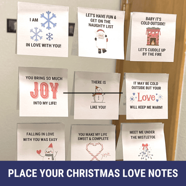 25 Days Of Christmas Love Notes For Him and Her - Bold & Bubbly