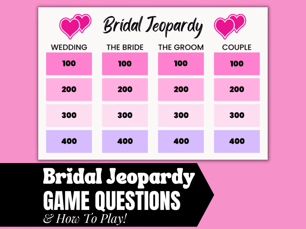 100+ Bridal Jeopardy Game Questions (& How To Play) - Bold & Bubbly
