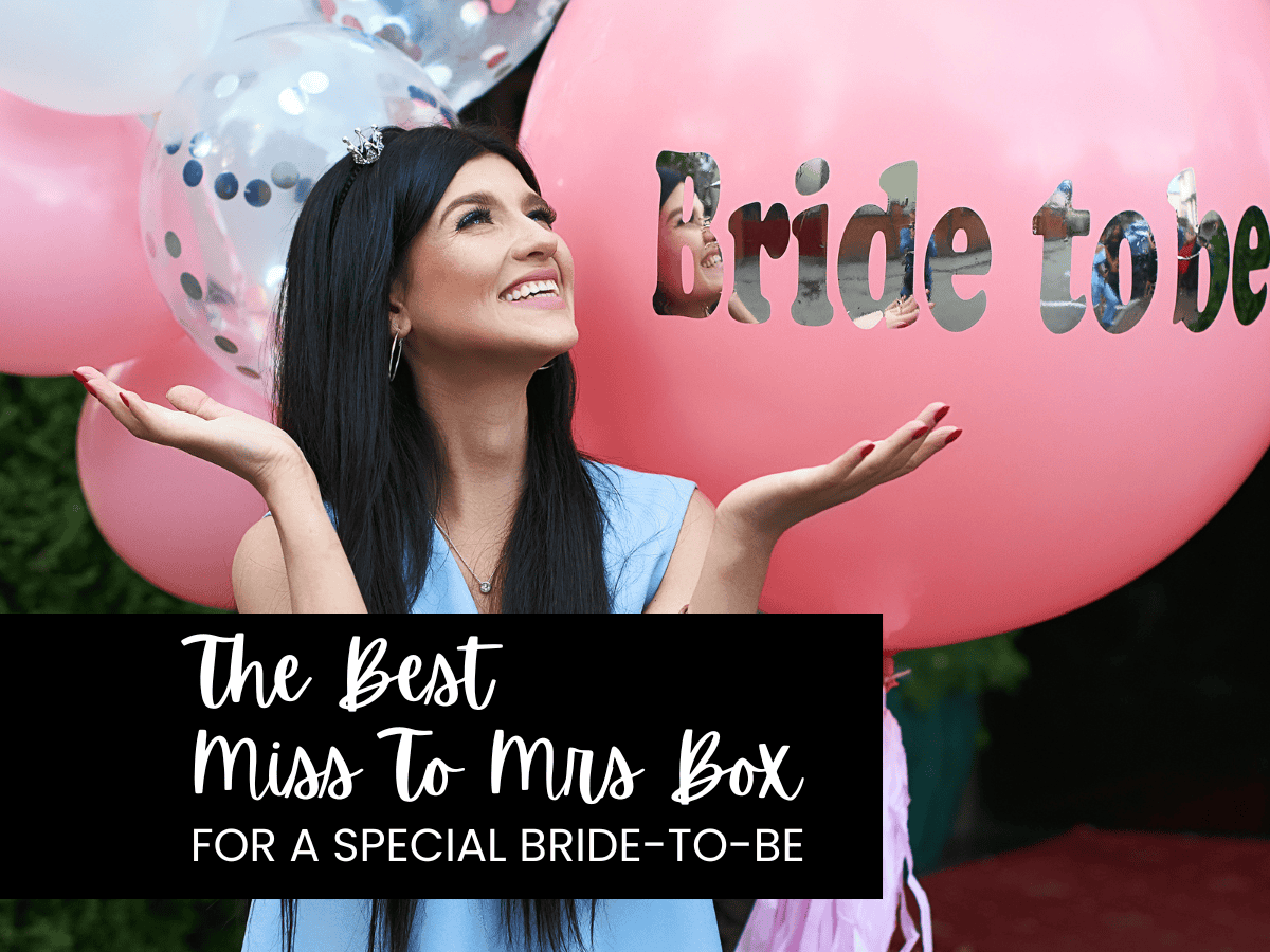 Miss to Mrs Box for a Special Bride-to-Be - Bold & Bubbly